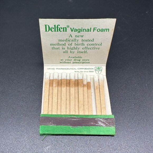 Ortho Pharmaceutical | Accents | Vintage Matchbook Delfen Advertisement ...